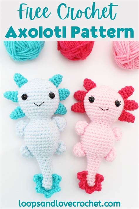 Pin On Axolotl Free Crochet Pattern
