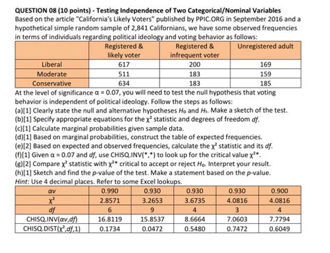 Solved Need Solution For Parts C D E H Question 08 10