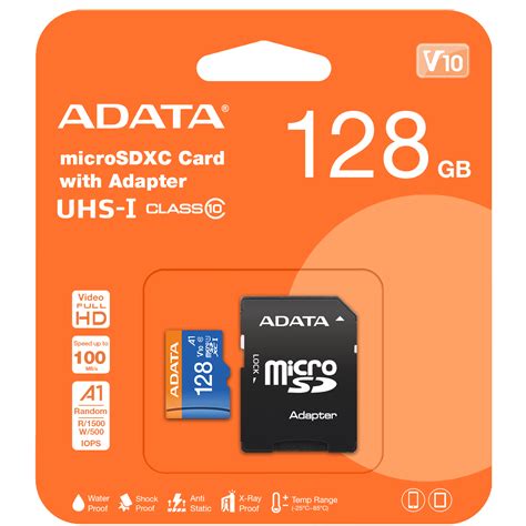 Adata 128gb Premier Microsdxc Sdhc Uhs I Class 10 Memory Card Memory Card With Adapter