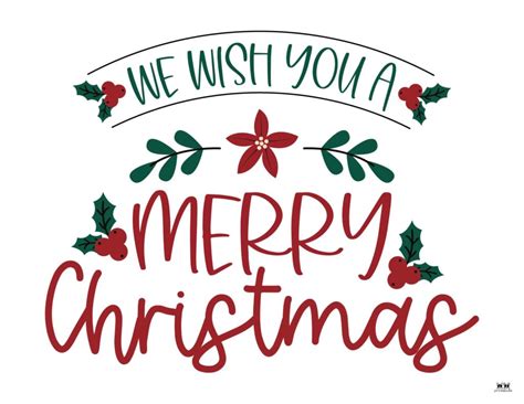 Merry Christmas Printables 25 Free Pages Printabulls
