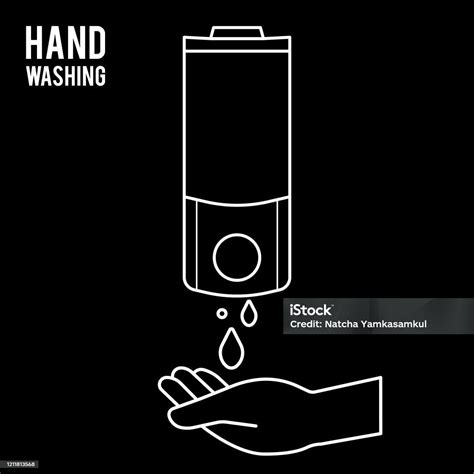 핸드 워시 손 소독제 알코올 기반의 손 문지르기 알코올을 문질러 벽 장착 비누 디스펜서 벽 걸이 손 세척 용기 코로나바이러스 아이콘 디자인 과 같은 세균으로부터 보호 3차원
