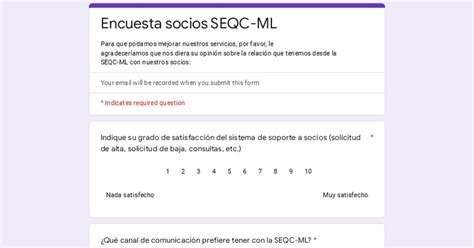 Encuesta Socios Seqc Ml Seqc Ml