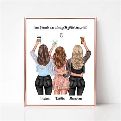 Sisters Print Best Friends Print 2 3 Persons Three Sisters T