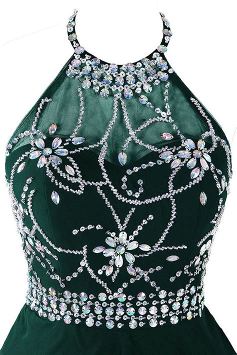 Cute Homecoming Dress Halter Shortmini Chiffonandtulle Beaded Bodice Online Jolilis