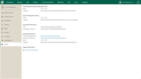 Veeam Enterprise Manager Comeres