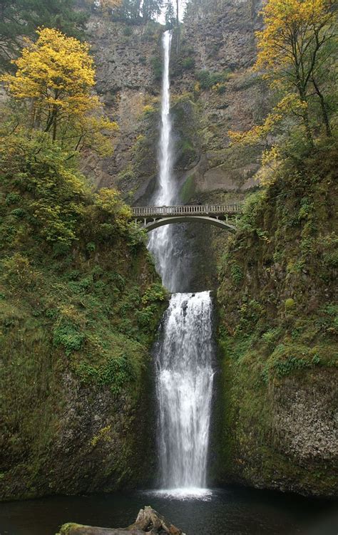 Multnomah Falls Near Troutdale Or At The Columbia River Gorge