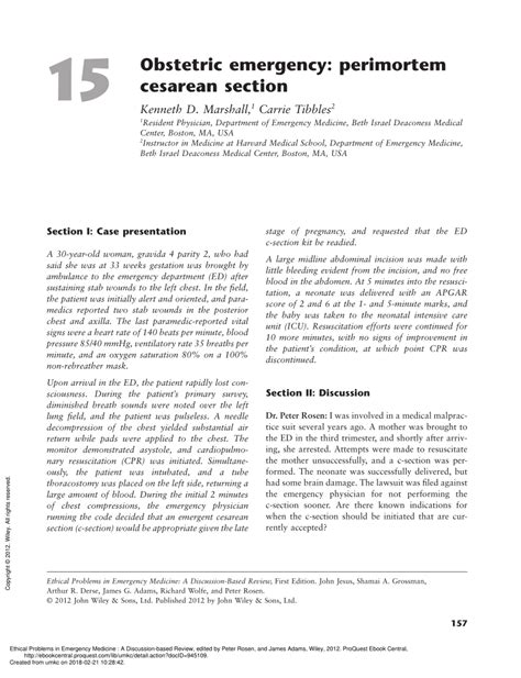 [pdf] Obstetric Emergency Perimortem Cesarean Section
