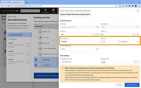 Multi Component Sheet Metal Nesting