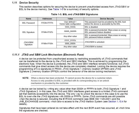 Ccsmsp430fr5994 The Debug Interface To The Device Has Been Secured Msp Low Power