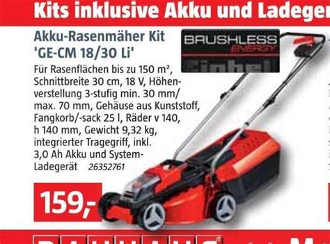 Brushless Akku Rasenm Her Bauhaus Februar