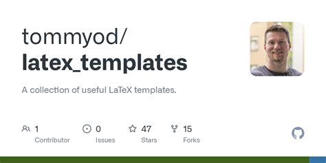 github tommyod latex templates a collection of useful latex templates