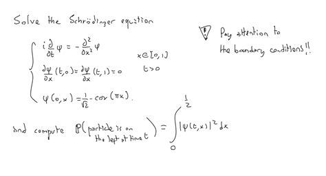 Solved Solve The Schrödinger Equation Id J² こ 4 4 Ot 0x² Dy