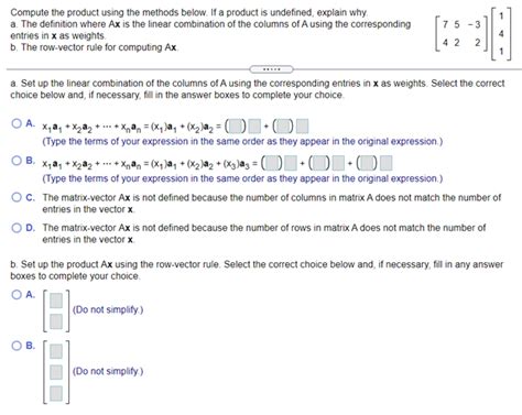Solved 75 3 Compute The Product Using The Methods Below If Chegg Com