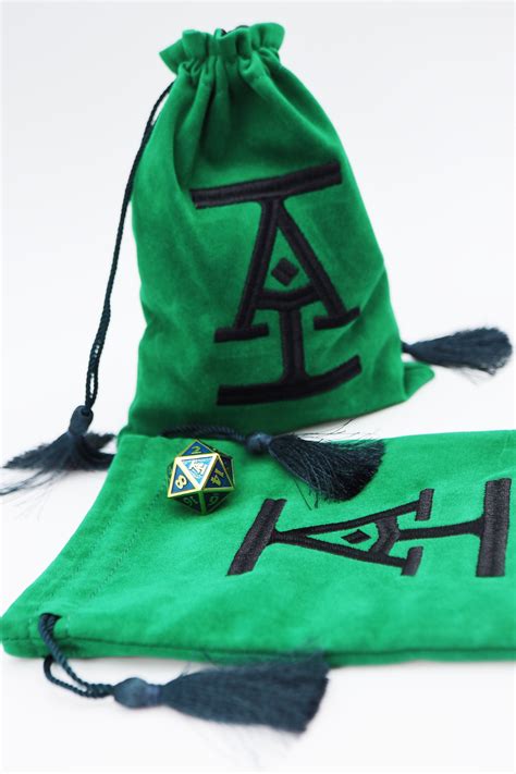 Acquisitions Inc Logo Dice Bag Green