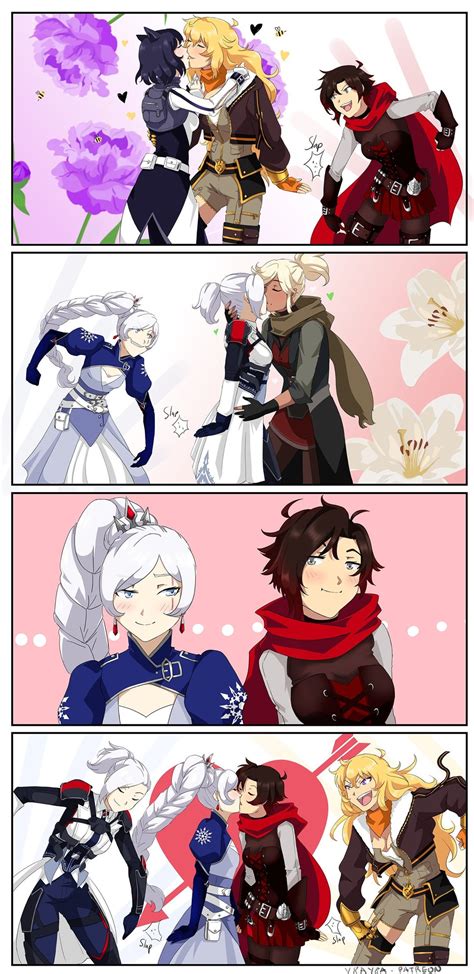 [rwby] Robyn X Winter Yang X Blake And Ruby X Weiss [y8ay8a] R Wholesomeyuri