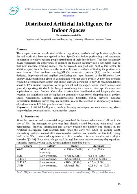 Pdf Distributed Artificial Intelligence For Indoor Spaces