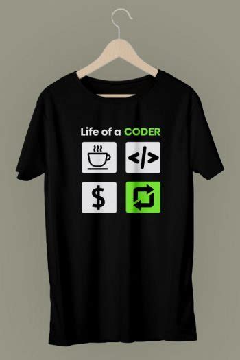 life of a coder programmer tshirt merchshop