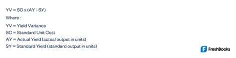 Yield Variance Definition Formula And Example