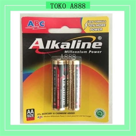 Jual BATERAI BATERE ABC ALKALINE A3 AAA ISI 2 BUTIR Shopee Indonesia