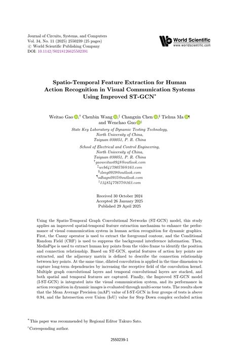 Spatio Temporal Feature Extraction For Human Action Recognition In Visual Communication Systems