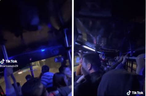 As Fue La Fiesta Improvisada En Cami N De Transporte P Blico De La