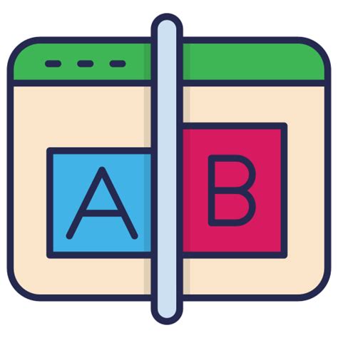 Ab Testing Generic Outline Color Icon Ab Testing Generic Outline Color Icon