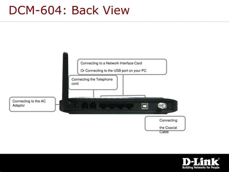 PPT D Link DCM 604 ALL In One Cable Modem PowerPoint Presentation Free Download ID 6191637