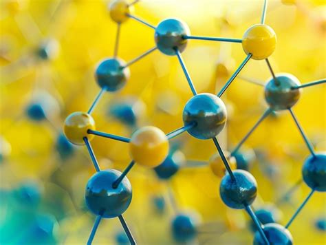Premium Photo A Closeup Of An Abstract Molecular Structure Of An With Spheres Interlocked In