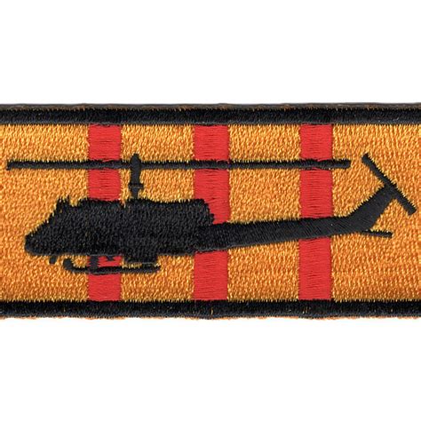 Uh 1e Silhouette On Vietnam Service Ribbon Patch Specialty Patches Popular Patch