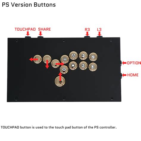 fightbox f1 metallic all button leverless arcade game controller fightboxarcade