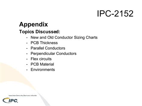 Ipc Standard For Determining Current Carrying Capacity PPT