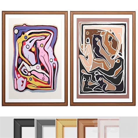 Art Frames 156 Ecstatic Nudes Art Frame 3d Model