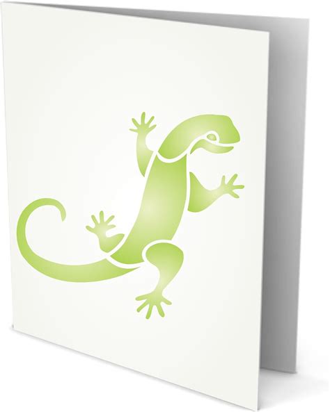 Lizard Stencil 8 X 75cm S Reusable Primitive Reptile Gekko Wall