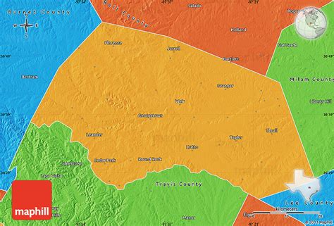 Political Map Of Williamson County