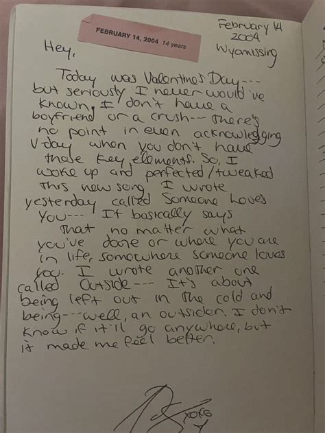 Taylor Swift Lover Diary Entry