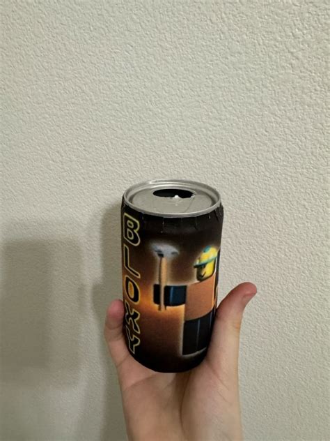 Coke Sized Bloxy Cola Papercraft Printable Printing Labels Easy Paper Crafts Diy