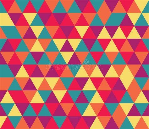 Abstract Triangle Seamless Pattern Soft Color Stock Vector Illustration Of Mosaic Green