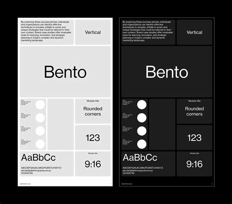 Bento Style Presentation Grid System For Adobe Indesign Portrait