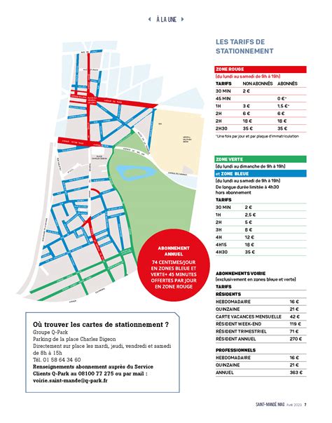 Stationnement Actualisation Des Tarifs En Faveur Des Abonnés