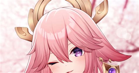 八重神子 八重神子横乳見せて さふぁいあのイラスト Pixiv