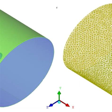 Fluid Domain And Mesh Download Scientific Diagram