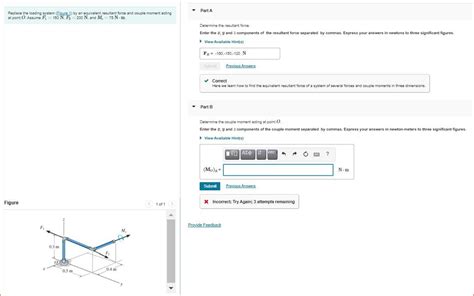 Solved Part A Replace The Loading System Figure 1 By An Solved Part A Replace The Loading System Figure 1 By An