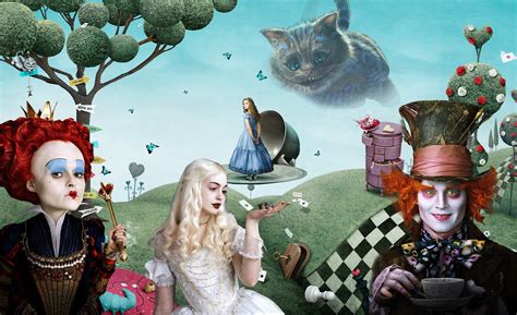 Alice In Wonderland Wallpaper Movie Wallpaper Hatter Etsy