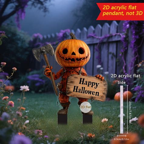 Halloween Skeleton Doll Ground Insertion Series 2d Acrylic Outdoor