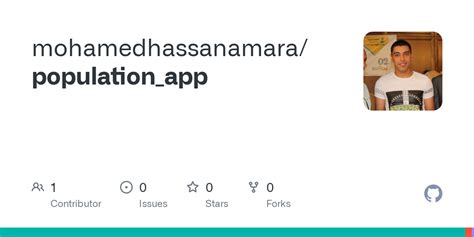 Github Mohamedhassanamarapopulationapp