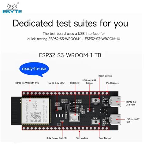 Esp32 S3 Wroom 1 Tb Bt Wifi Module Mcu Esp32 S3 Wroom Dual Core Bluetooth Wifi Module Ble50