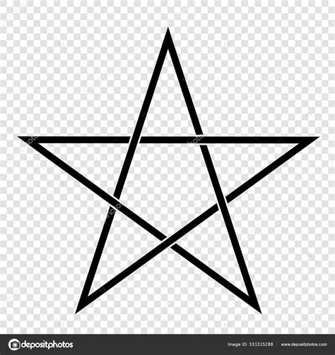 Illustration Of A Pentagram A Five Pointed Star Esoteric Or Magic