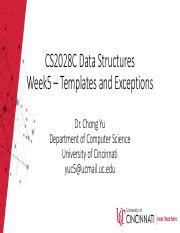 Understanding Data Structures Templates And Exceptions In Course Hero