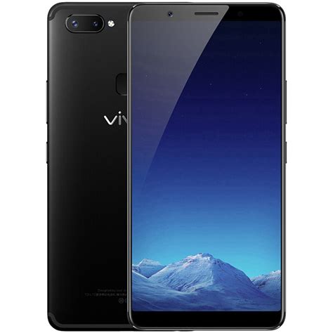 Global Version Vivo X20 Plus 6 43 Inch 4GB 64GB Smartphone Black