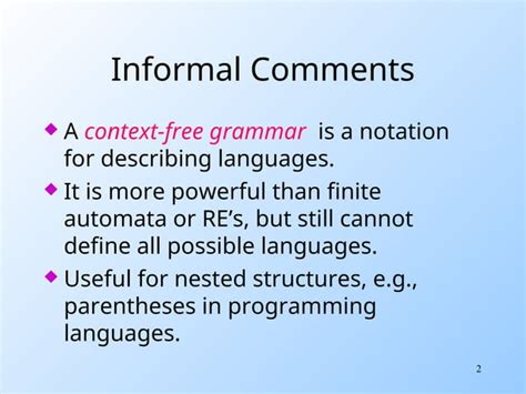 Context Free Languages Under Theory Of Automatappt